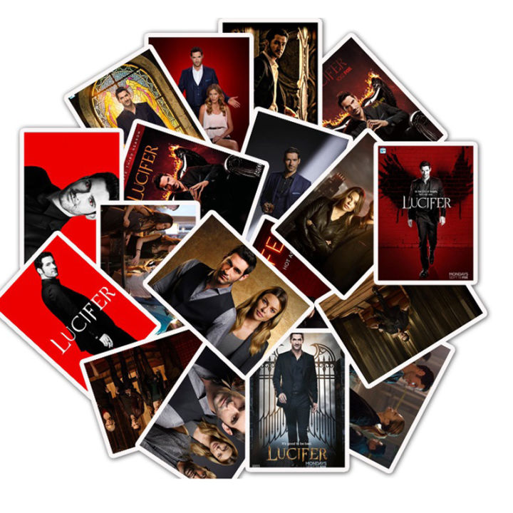 【ClassicNest】TD ZW Brand Stickers Lucifer Devil Movie PVC Waterproof ...