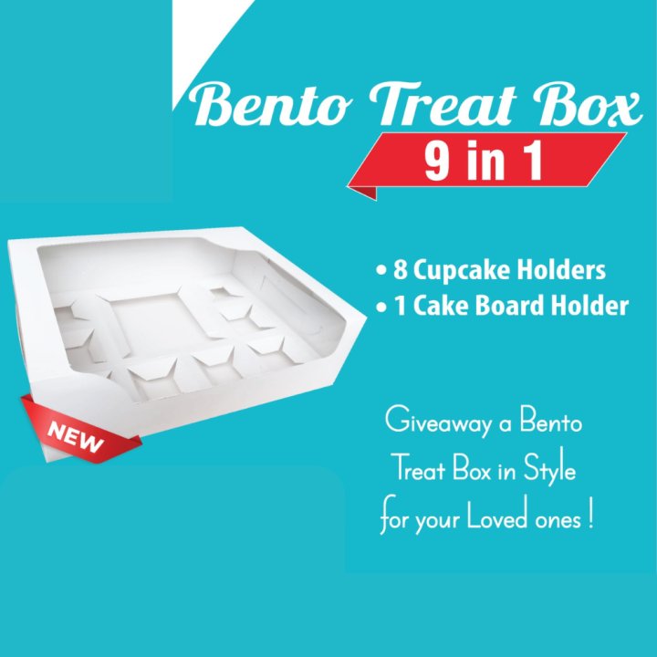 9 in 1 Bento Treat Box Bento Box Bento Cake Box 9 Bento Cake Holder ...