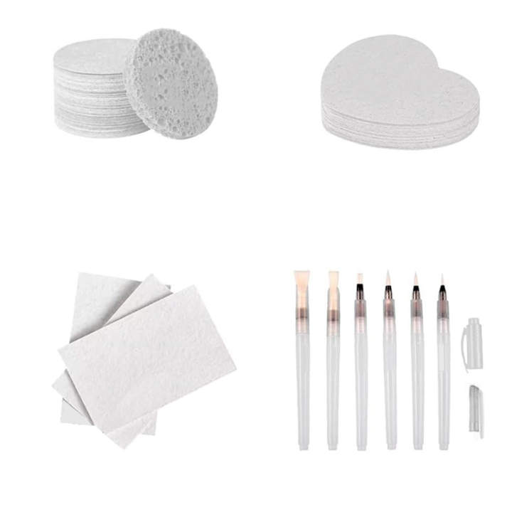Magic Canvas Sponge 30Pcs 3D Art Drawing Paper with Water Brush DIY ...