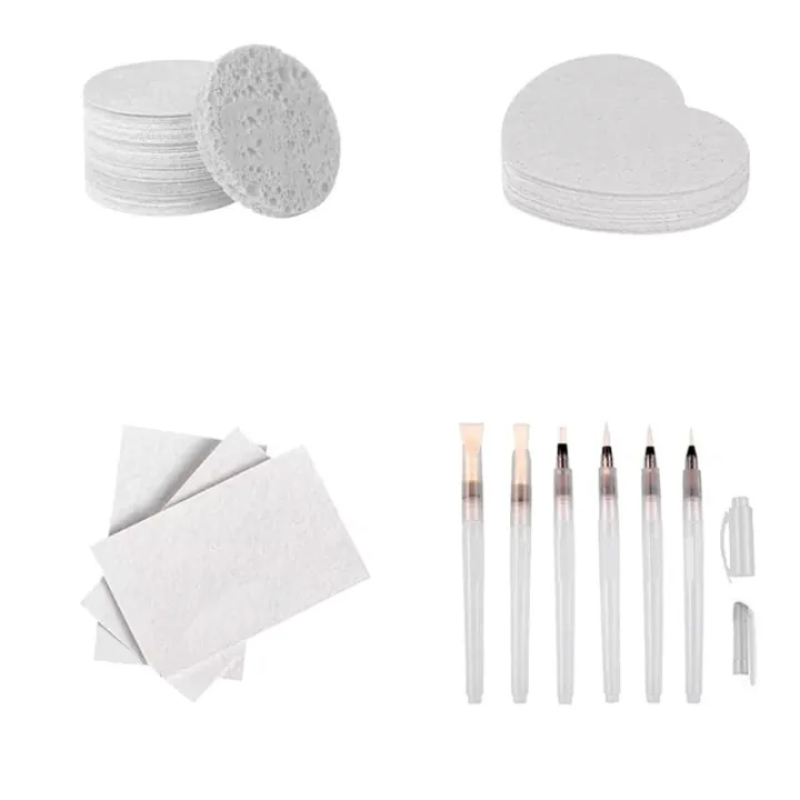 Magic Canvas Sponge 30Pcs 3D Art Drawing Paper with Water Brush DIY ...