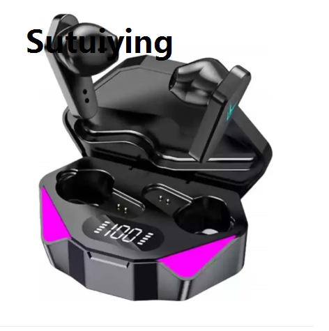 Sutuiying TWS-X15 Gaming Earbuds with LED Digital Display Wireless ...
