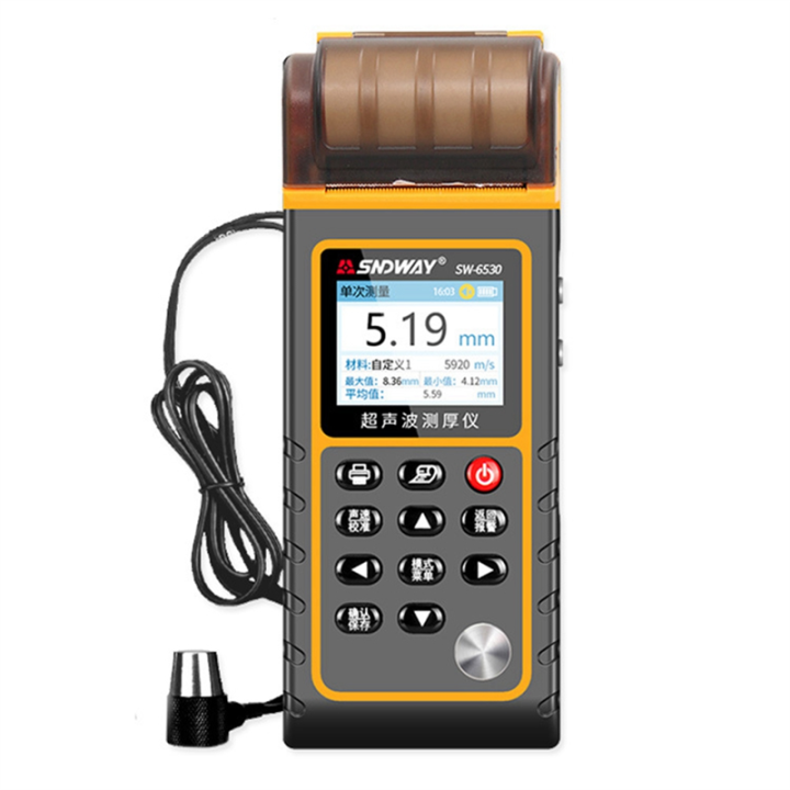 Ultrasonic Thickness Gauge Color Screen Lithium Battery Printing ...