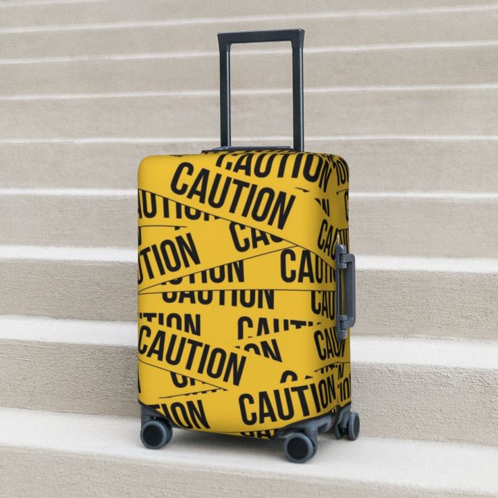 Caution Tape Pattern Suitcase Cover Crime Scene Flight Cruise Trip ...
