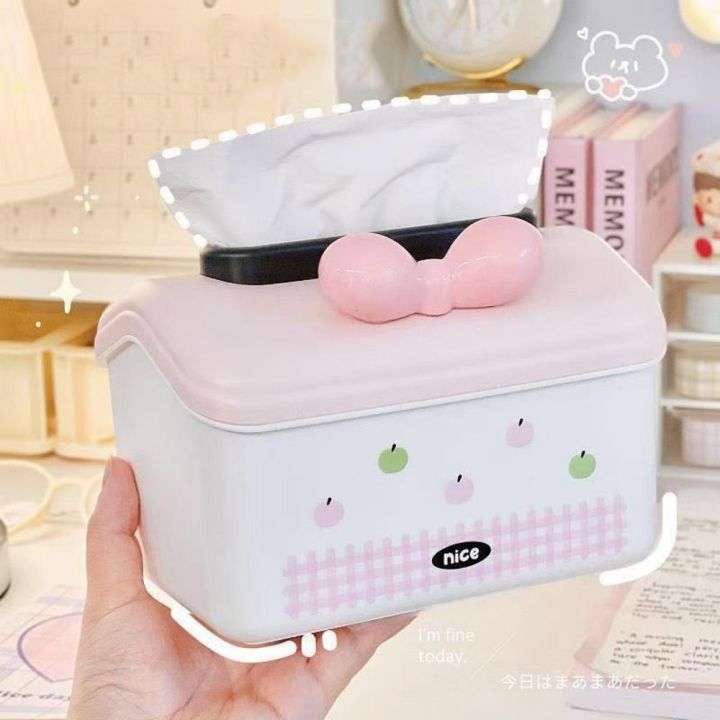 With Spring House Shape Paper Box Cartoon Non Slip Desktop Tissue Case ...