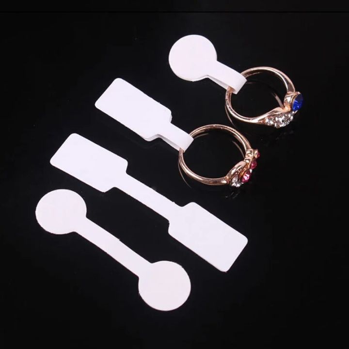 100Pcs Blank Paper Price Tags Stickers Jewelry Bracelet Ring Labels ...