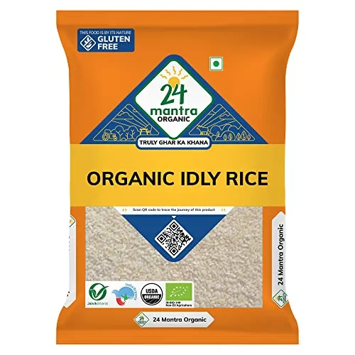 24 Mantra Organic Idly Rice - 1 Kg | Pack of 1 | Chemical Free ...
