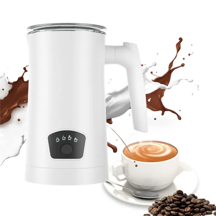 Milk Frother 4 in 1 Electric Steamer Full-Automatic Milk Frother ...