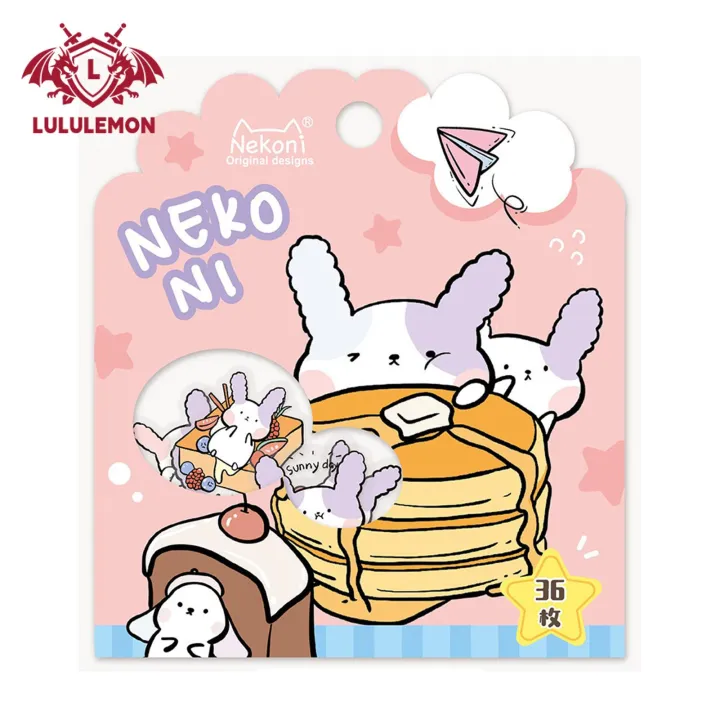 Lululemon Journal Stickers Lovely Hand Account Journal Album Cartoon ...