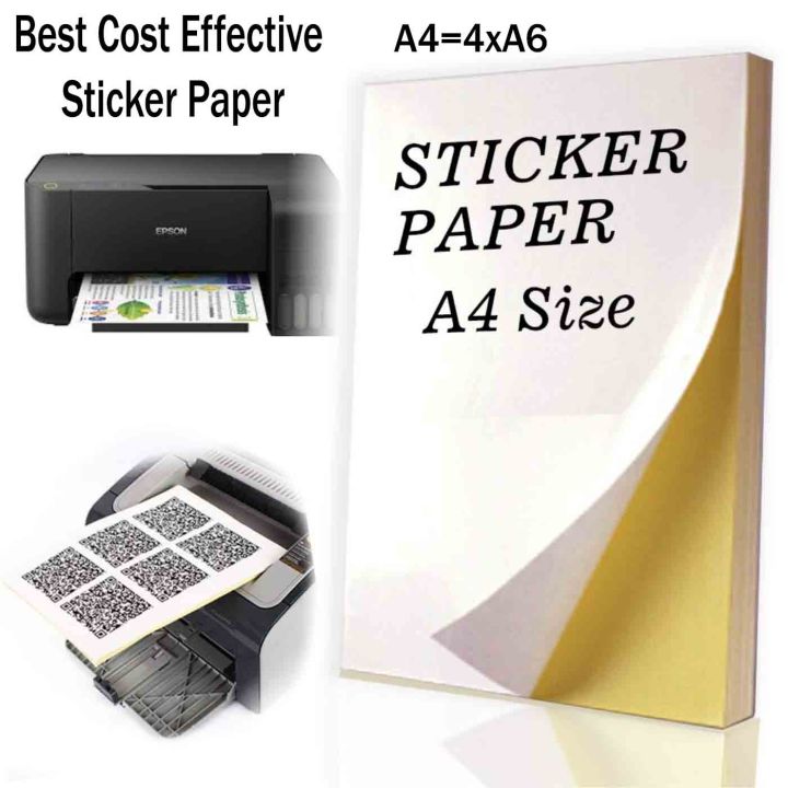 15pc Cost Effective A4 Sticker Paper for Shipping Label Printing Inkjet ...