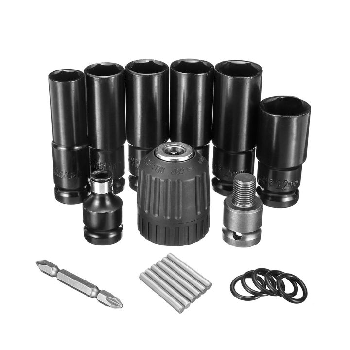 Drillpro 10pcs Air Impact Socket Wrench Set 1/2 Inch Square Drive ...