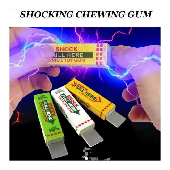 Electric Shock Chewing Gum and Magic Prank Toy for Street Jokes Easy ...