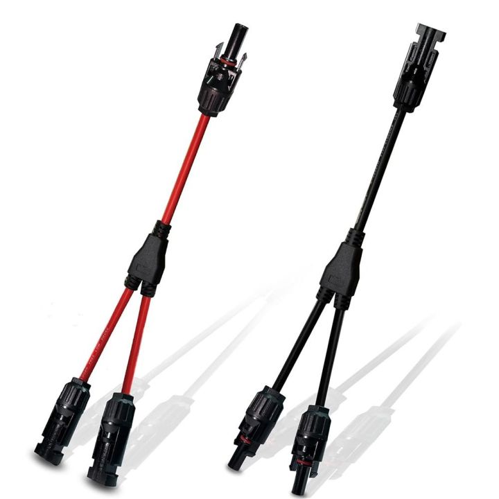 Thick Tool-free Solar Panel Connectors MC4 Y-shape Y Branch Adapter ...