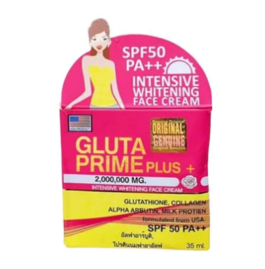 Gluta Prime Plus+ Gpp Spf50 Pa++ Intensive Face Cream Made In USA Helps ...