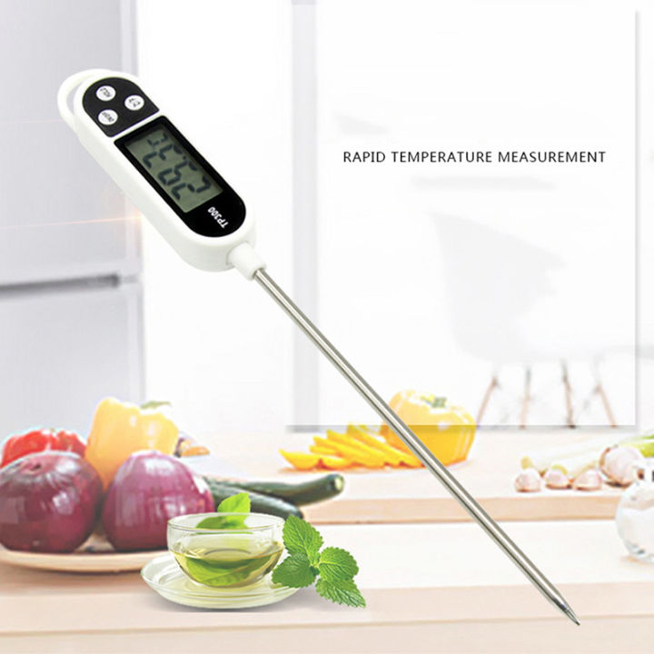 Food Thermometer TP300 Digital Kitchen Thermometer Instant Reading Meat ...