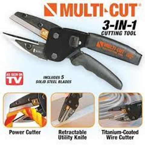 Multi Cut 3 in 1 Power Cutting Tool With Built-In Wire Cutter & Utility ...