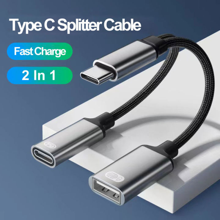 Type C To Usb C Usb A Otg Adapter For Google Tv Chromecast Keyboard Pd ...