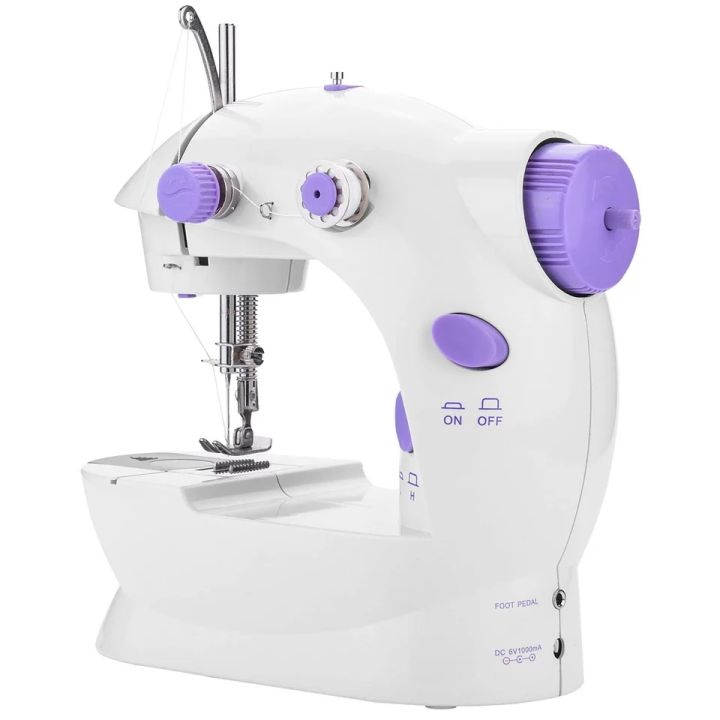 Compact and Portable 4 in 1 Mini Sewing Machine with Adapter and Foot ...