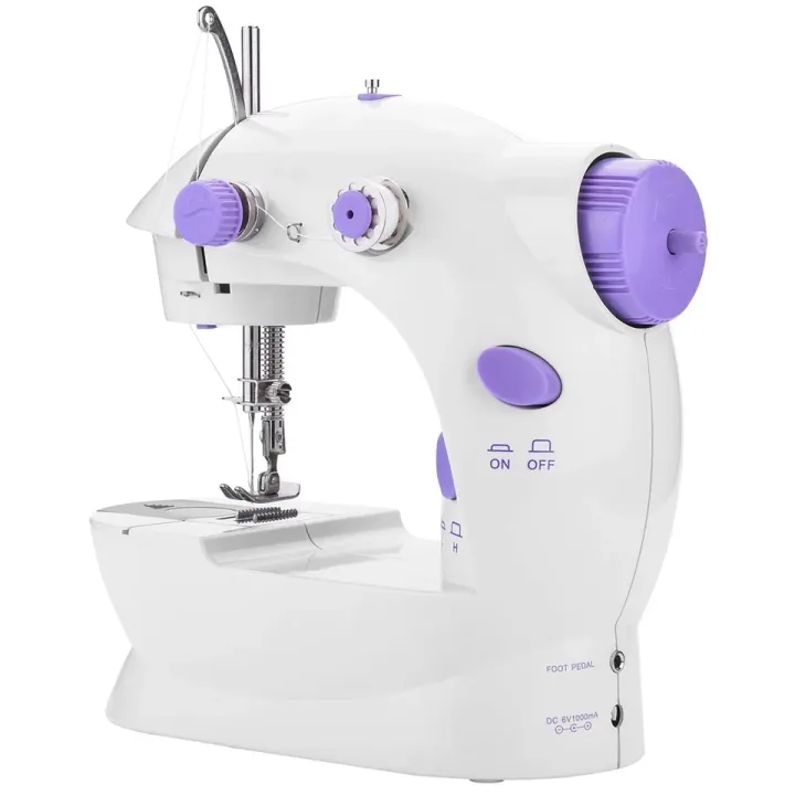 Compact and Portable 4 in 1 Mini Sewing Machine with Adapter and Foot ...