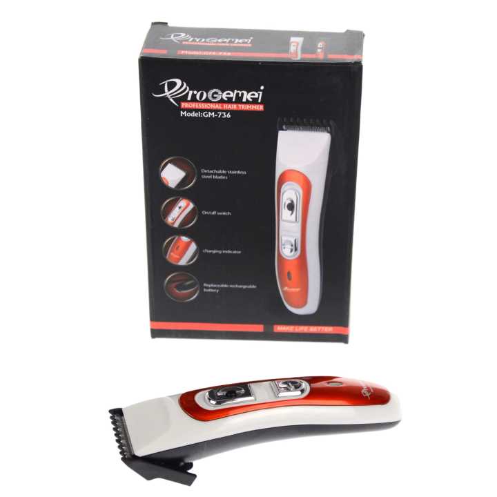 Gemei Fessional Hair Trimmer Gm-736 Chargeable Cord/Cordless | Daraz.lk
