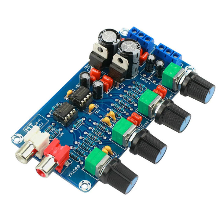 NE5532 Stereo Pre-amp Preamplifier Tone Board Audio 4 Channels ...