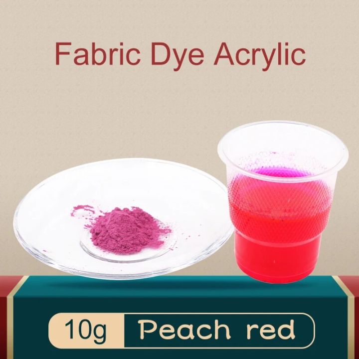 Fabric Dyeing for Clothing Acrylic Paint 10g Peach Red Dyestuff Textile ...