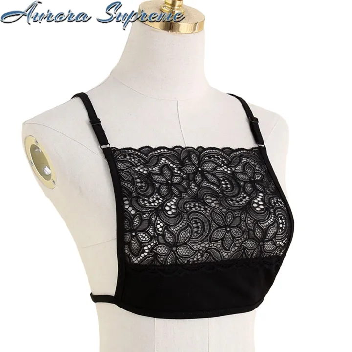 Adjustable Bust Top Lace Tube Top Vest Women's Sling Camisole Bra Soft ...