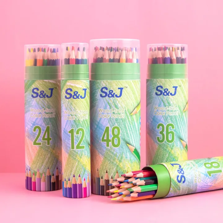 New Color Lead Color Pencil et 12-color tudent Painting color 24-color ...
