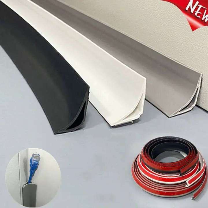 1M Self-adhesive Trim Wall Caulk Internal Corner Skirting Line Ceiling ...