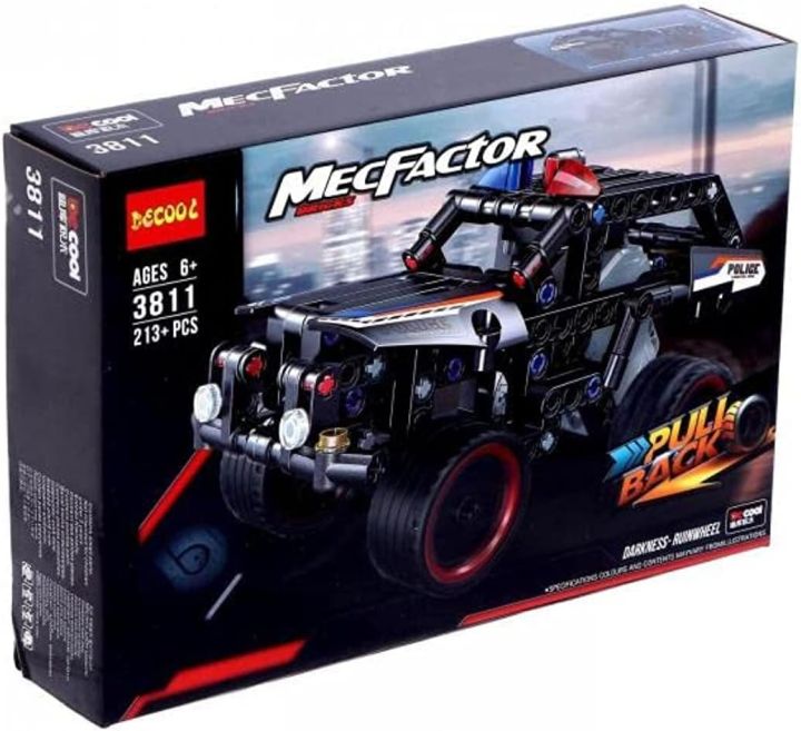 DECOOL Jisi 3811 Pull Back Racing Car: Shadow-Destruction Wheel-Soul ...