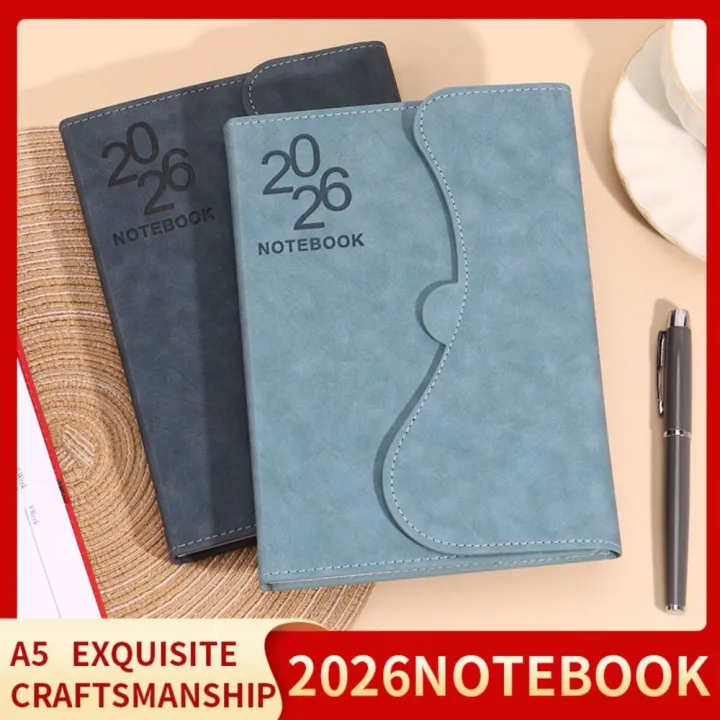 Multifunctional A5 2026 Schedule Book Efficiency Manual English 365 Day ...
