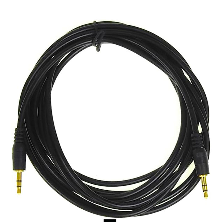 3.5mm Aux Male to 3.5mm Aux Male Cable 5 Meter Mic Speaker Stereo Audio ...