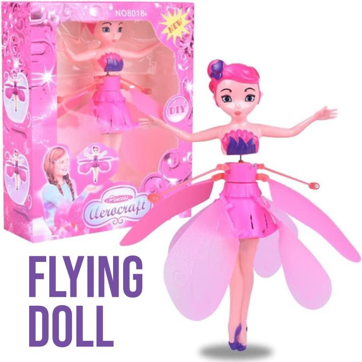 Flying Flower Fairy Doll - Flying Princess Fairy Drone Doll with ...
