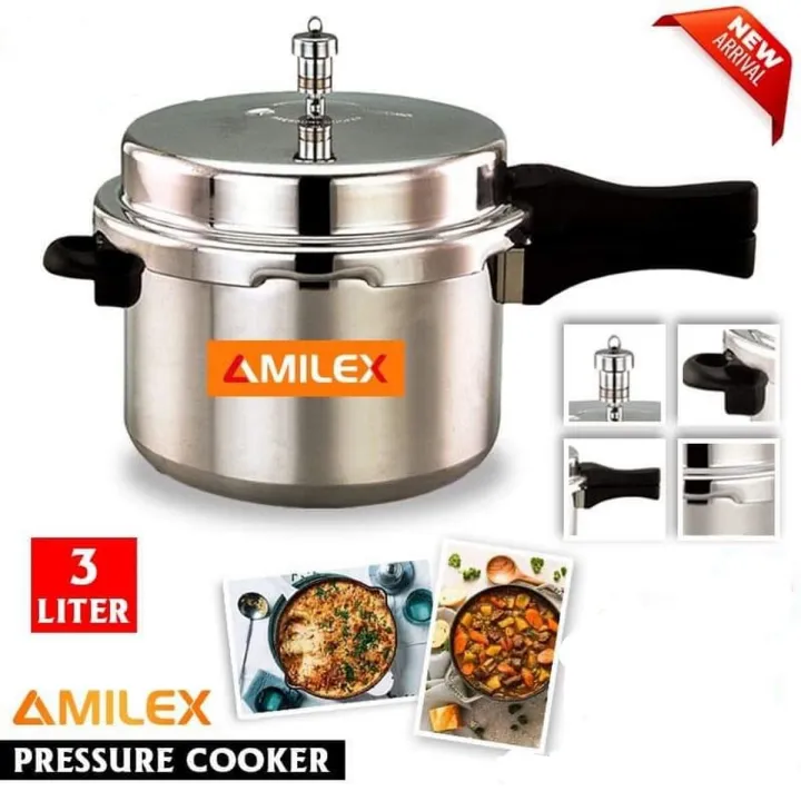 Pressure Cooker Indian 5.0 Litrs & 3.0 Litrs Aluminum Body | Daraz.lk