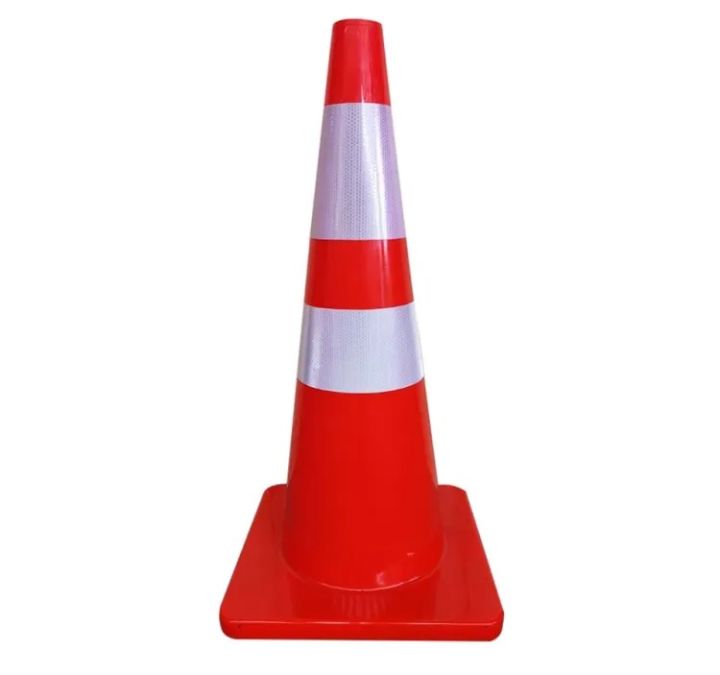 Traffic Safety Cone - 16Inch - Reflective Collars, Unbreakable PVC ...