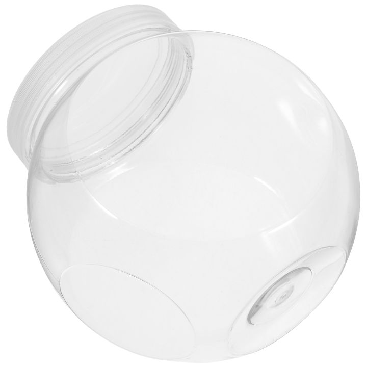 3pcs Transparent Cookie Jars 1500ml White Lid Candy Containers Wide ...
