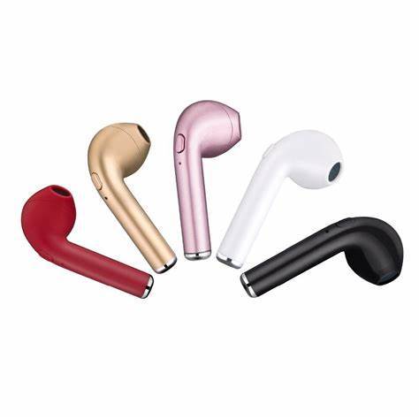 i12 Tws Earbuds Wireless. i7s TWS Wireless Airpods Single side Headset ...