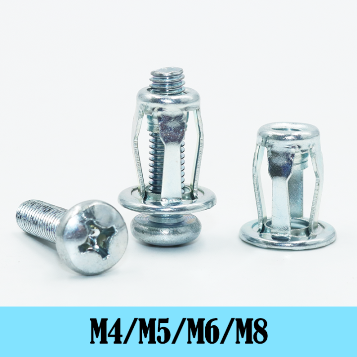 20x Petal Shape Metal Rivet Nut Screw Hexagonal Phillips Bolt Panel ...