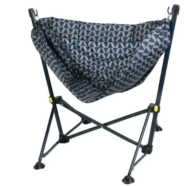 Steel Folding Hammock Chair Padded Seat Outdoor Relaxation Camping ...