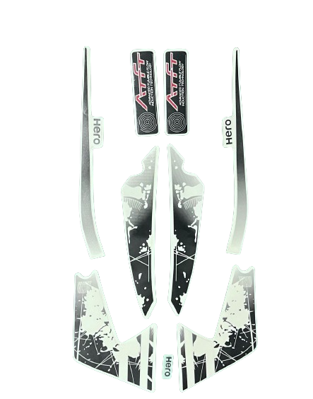 Hero Hunk White Bike Type 3 Full Sticker Kit | Daraz.lk
