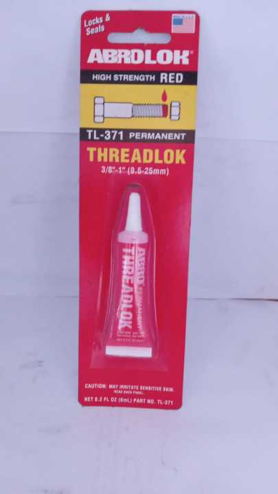 ABRO THREAD LOCK PERMENENT RED 6ML | Daraz.lk