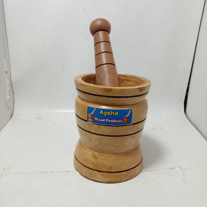 Wooden Mortar/Wooden Wangediya | Daraz.lk