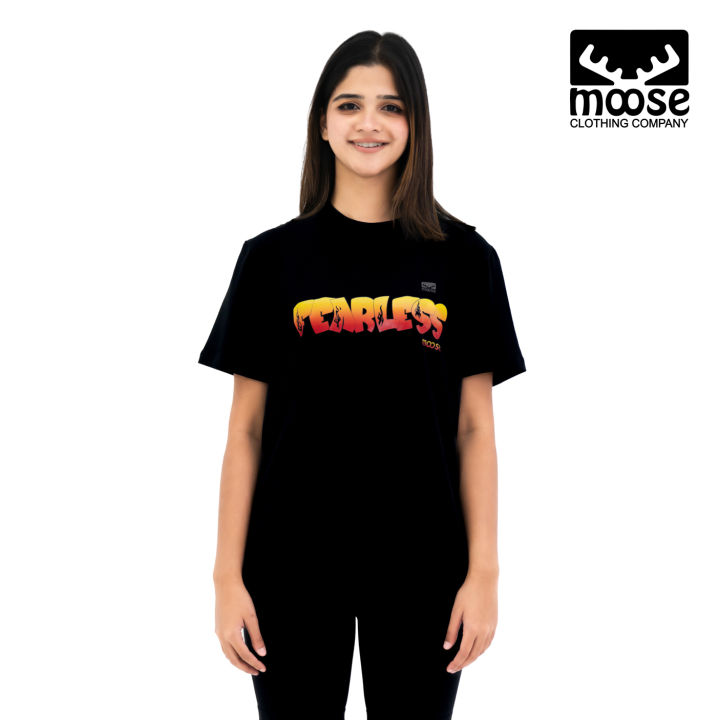 Front Graphic Print Crew Neck T-shirt – G64 Black | Daraz.lk