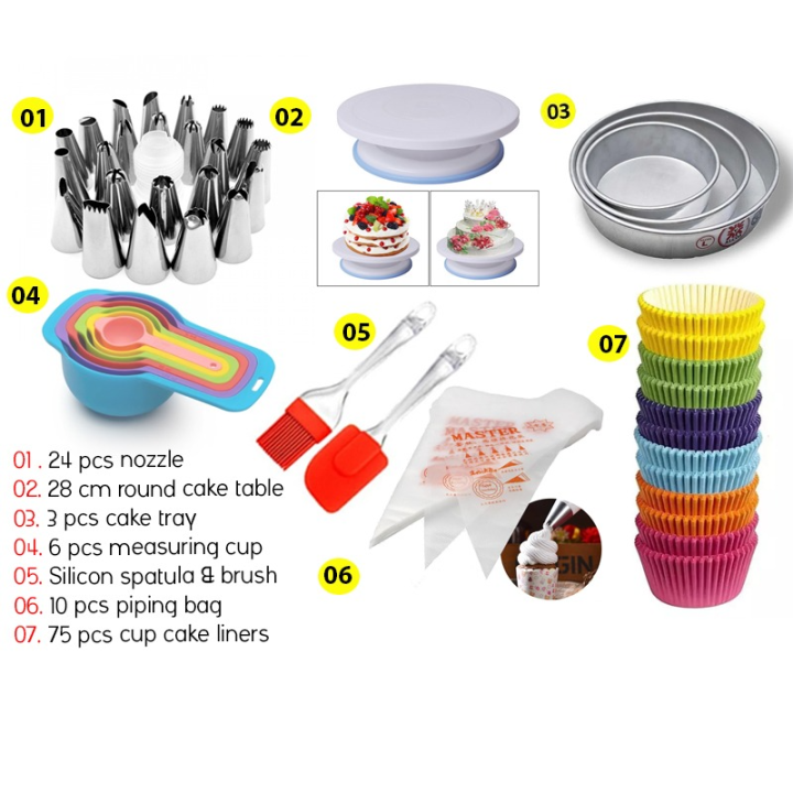 211 PCS CAKE DECORATE | Daraz.lk