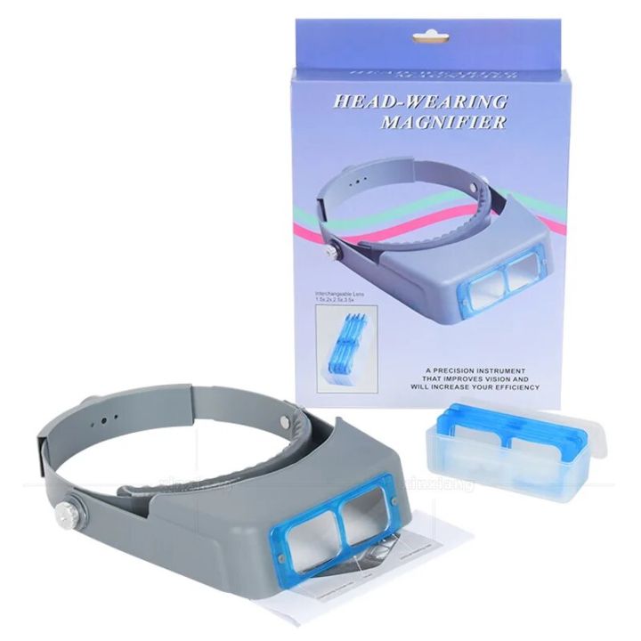 magnifying glass 1.5X2X2.5X3.5X Professional Head Wearing Magnifier ...