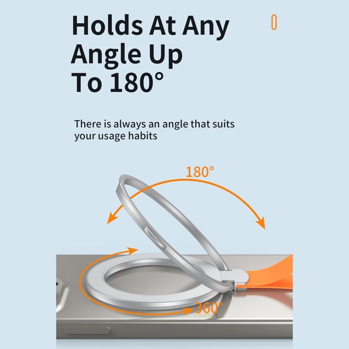 Magnetic Cell Phone Stand Rotatable Foldable Desktop Phone Holder ...