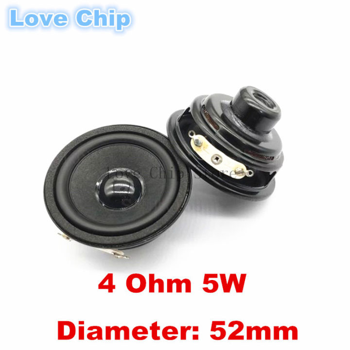 2pcs 2 Inch Portable Full Range Speaker 52mm 4 Ohm 5w 5 Watts Hifi ...