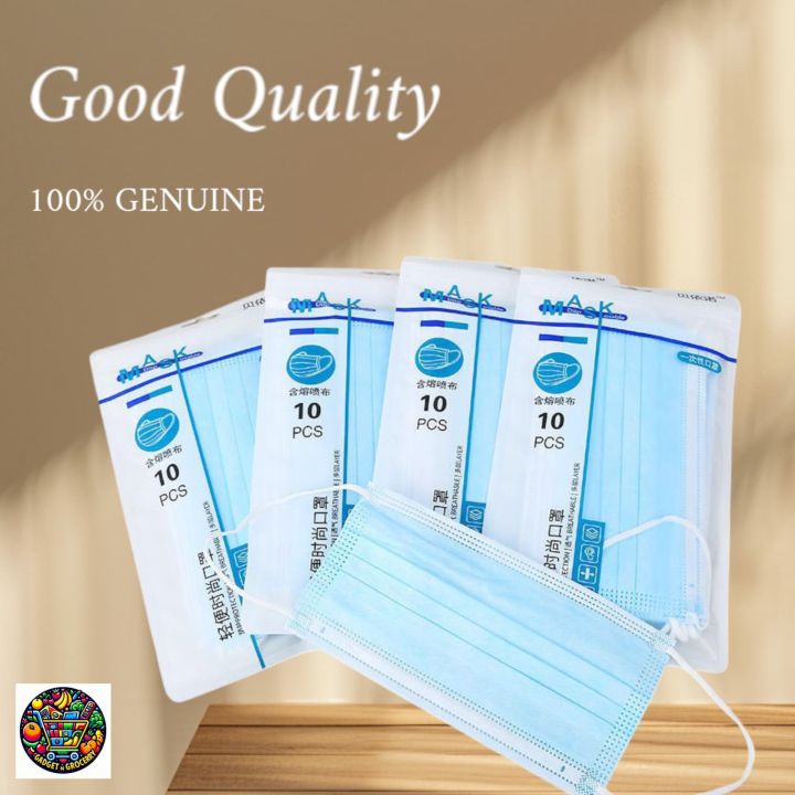 Disposable Surgical Mouth Face Mask Certified surgical mask - 10 Pack ...