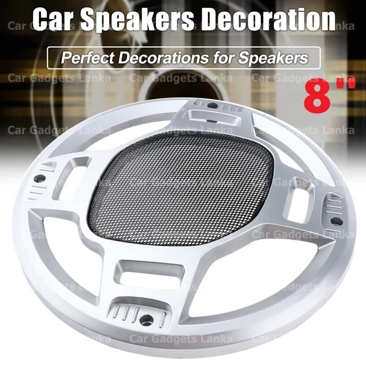Universal 8 Inch Subwoofer Speaker Black Metal Waffle Cover Guard Grill ...