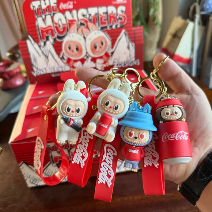 12pcs 4Style Monster Coca Cola Series Labubu Mini Doll Action Figure ...