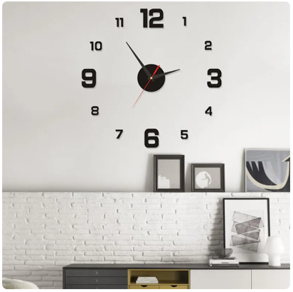 Modern Design Digital Clock Silent Wall Clock Wall Decoration Wall ...